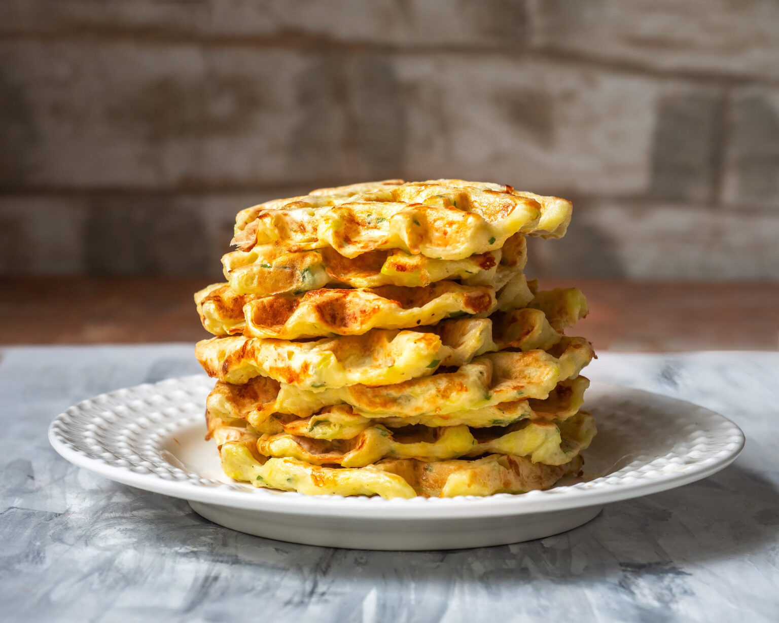 Herb Cheese Waffles - Lars Own
